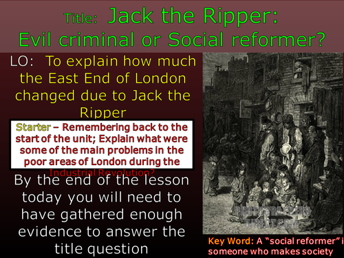 Jack the Ripper Scheme of Work | Teaching Resources