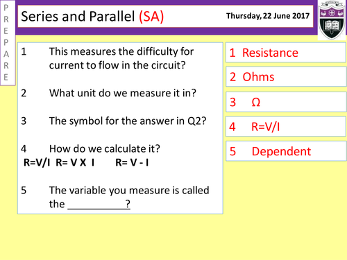 Series and Parallel | Teaching Resources