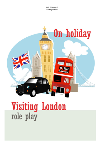 On holidayVisiting London role play | Teaching Resources