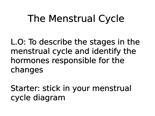 SB7c and SB7d NEW GCSE EDEXCEL (9-1) The Menstrual Cycle/Hormones and ...