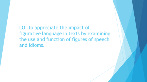 Foundation English- Figure of Speech | Teaching Resources