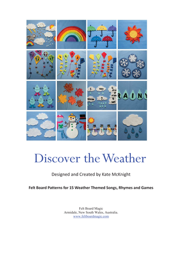 Discover the Weather Felt Board Pattern eBook | Teaching Resources