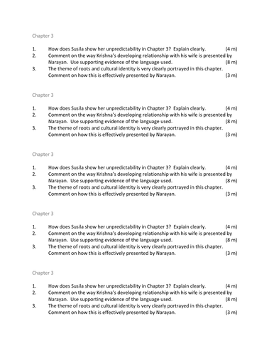 The English Teacher - R.K. Narayan | Teaching Resources