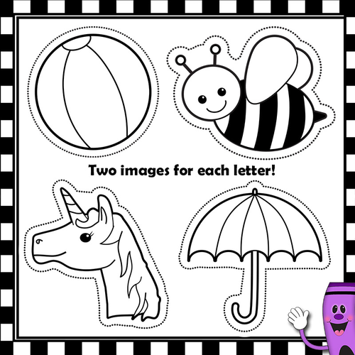 Alphabet Clip Art with Cutting Lines | Clipart for Teachers | Teaching ...
