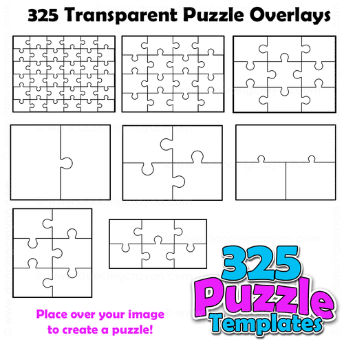 Puzzle Clip Art - Blank Puzzle Templates Clipart BUNDLE | Teaching ...
