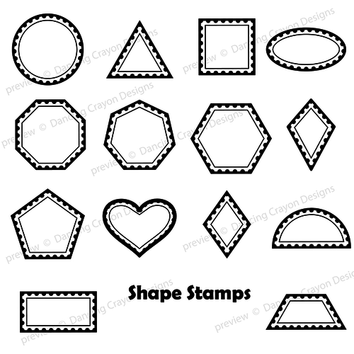 Clip Art Postage Stamps Clip Art Bundle - Blank Templates and Overlays ...