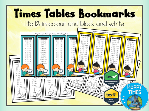 Times Tables Bookmarks set (multiplication) | Teaching Resources