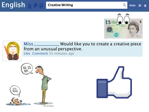 Writing from another perspective- creative writing. | Teaching Resources