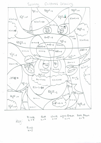 Christmas algebra quadratics and solving acitivities | Teaching Resources