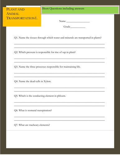 GCSE Animal and Plant Nutrition- Full Revision pack | Teaching Resources