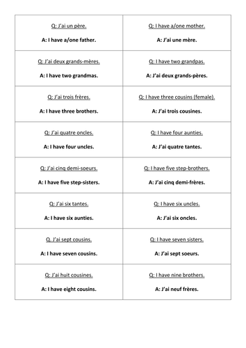 Quiz Quiz Trade cards (questions and answers) for year 7 and 8 ...