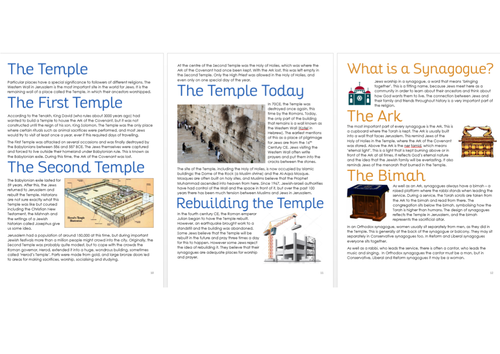 Judaism: History and Belief Information Booklet Revision Guide ...