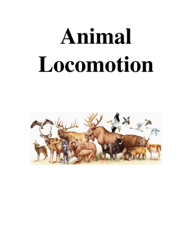 LOCOMOTION IN ANIMALS | Teaching Resources