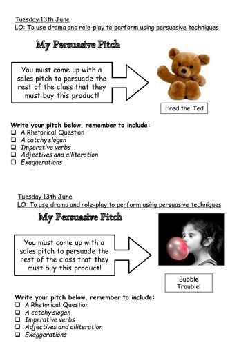 Persuasive Writing - Adverts 2 weeks planning and resources for year 4 ...