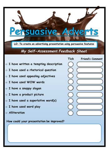 Persuasive Writing - Adverts 2 weeks planning and resources for year 4 ...