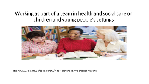 Unit 2- Working in Health& Social Care [New Spec] PART TWO 12+ lesson ...