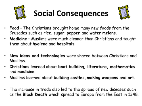 The Crusades - What were the effects of the Crusades? | Teaching Resources