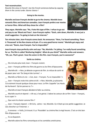 Going to the cinema | Teaching Resources