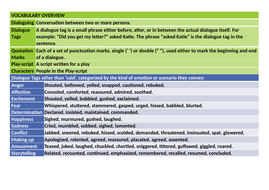 DIALOGUE WRITING RULES : HANDOUT | Teaching Resources