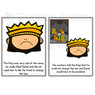 Daniel in the Lions' Den Bible Story Flashcard Story | Teaching Resources