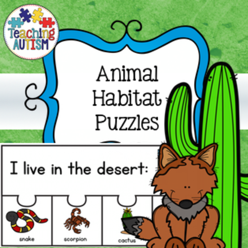 Animal Habitats Puzzles | Teaching Resources