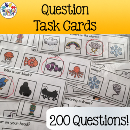 Question Task Cards | Teaching Resources