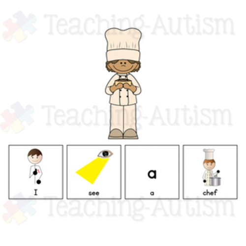 Community Helpers Sentence Building Book, Adapted Book | Teaching Resources