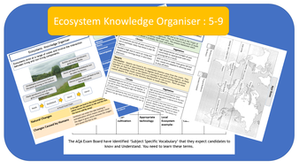AQA GCSE 9-1: Living World Knowledge Organisers and Revision Summaries ...