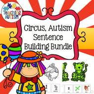 Circus Sentence Building Pack, Adapted Books | Teaching Resources