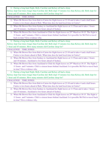 Year 5 Time Problems and Timetables with reasoning x 3 and Assessment ...