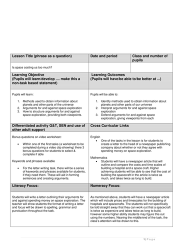 Space Travel | Teaching Resources