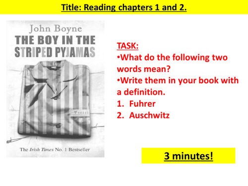 'The Boy in the Striped Pyjamas' KS3 Novel Study | Teaching Resources