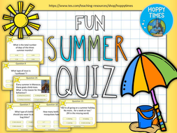 FUN End of Year Summer Quiz | Teaching Resources