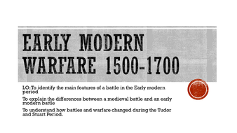 Early Modern Warfare | Teaching Resources