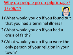 KS3 - Pilgrimage SOW - Complete lessons - Assessment included ...