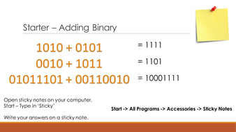Binary Lessons (6 in Total) - Suitable for KS3 & KS4 | Teaching Resources