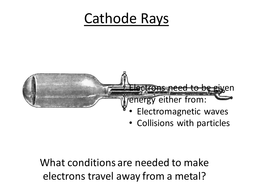 A-Level Turning Points in Physics - Cathode Rays (PowerPoint & Lesson ...