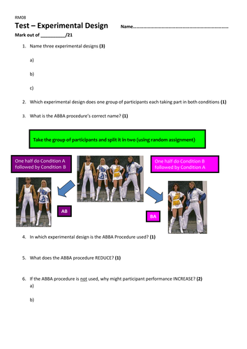 Experimental Design in Psychology. Teaching video with Questions and ...
