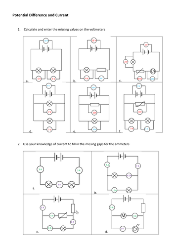 Patterns in Current and Potential Difference | Teaching Resources