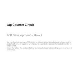 How 2 create a lap counter PCB from scratch using Circuit Wizard | Teaching Resources