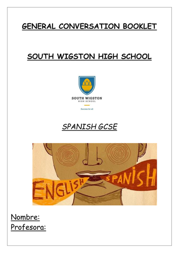 Spanish GCSE general conversation booklet | Teaching Resources