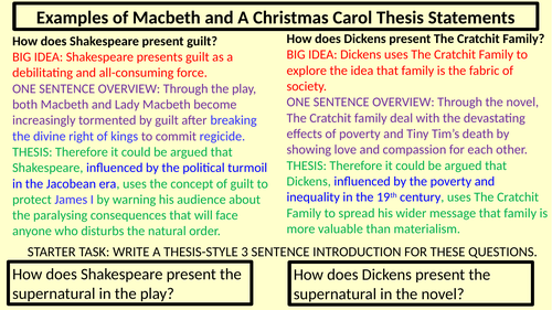 Macbeth Character Analysis: Differentiated writing frame for lower ...