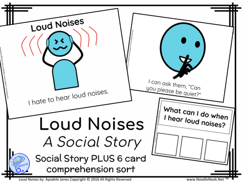 Loud Noises- A Social Story for Problem Behaviors & Social Skills ...