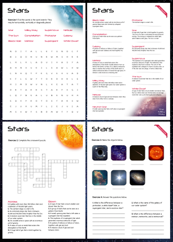 Stars - Puzzles & Glossary | Teaching Resources