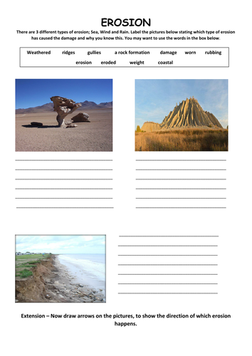 KS3 unit - LANDSCAPES - L2 - erosion | Teaching Resources