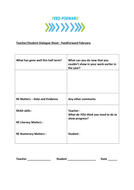 "FeedForward" Month Self / Peer Assessment sheets | Teaching Resources