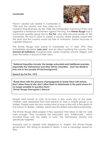 Genocide Human Rights Citizenship | Teaching Resources