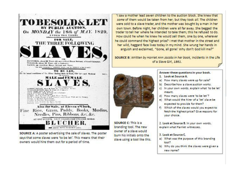 Empire and Slavery whole scheme of work 8 lessons | Teaching Resources