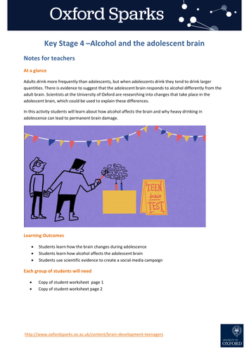 Brain Development in Teenagers: KS4 – Alcohol and the adolescent brain ...