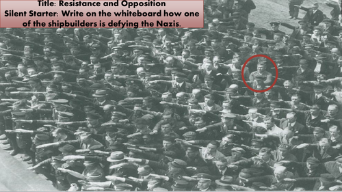 AQA Democracy and Dictatorship: Resistance and opposition to Hitler ...